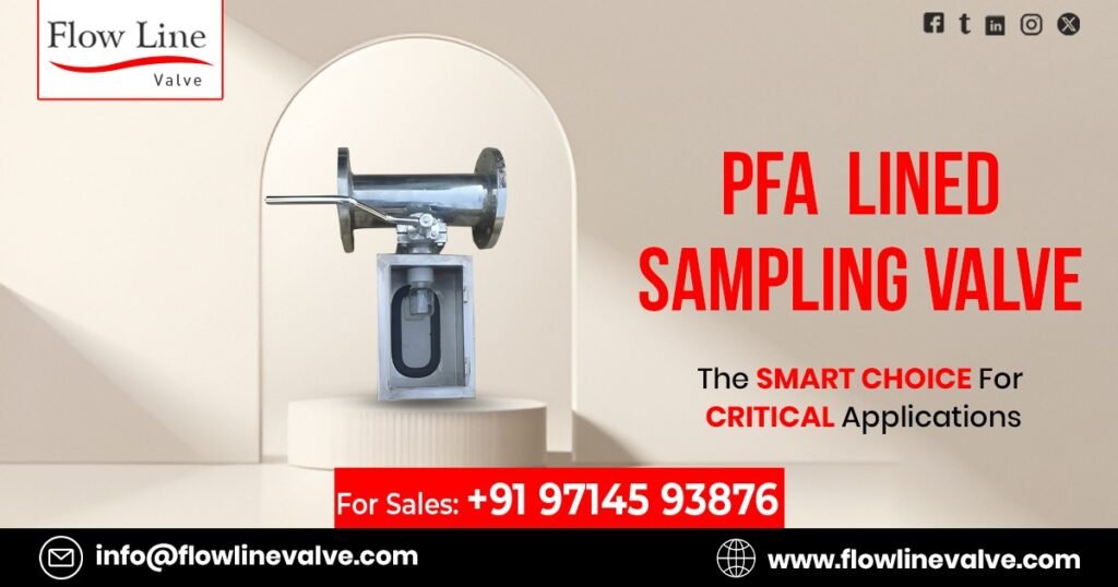PFA Lined Sampling Valve in Bangalore | Flowline Valve